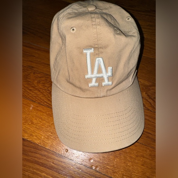 47 | Accessories | 47 Brand La Dodgers Tan Baseball Hat Blue Underneath ...